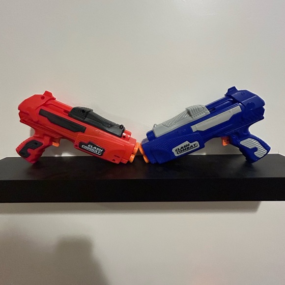 Toys | Red Vs Blue Nerf Gun Blaster Set | Poshmark